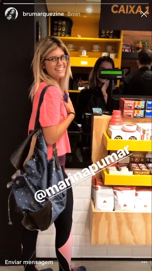 Bruna Marquezine e Marina Pumar se encontram no RJ