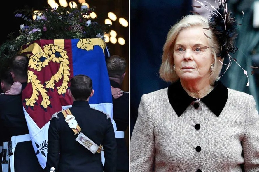 Caixão da Duquesa de Kent chega à Catedral de Westminster