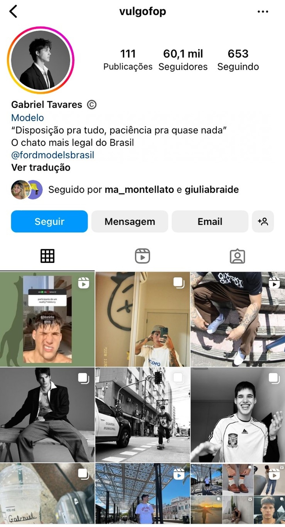 Gabriel Tavares, da Casa de vidro do BBB23, viraliza nas redes sociais