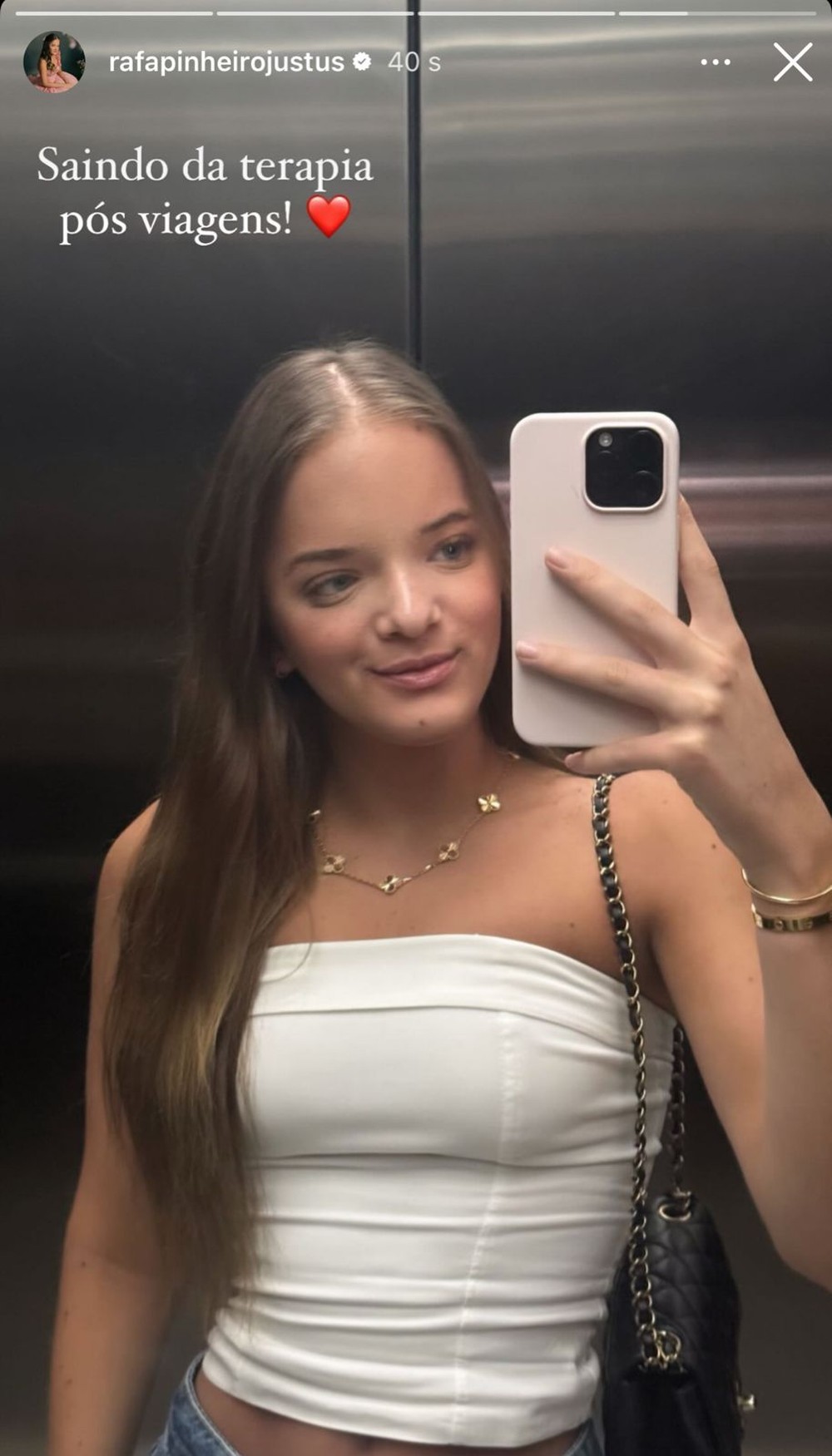 Rafaella Justus volta das férias: 'Saindo da terapia'