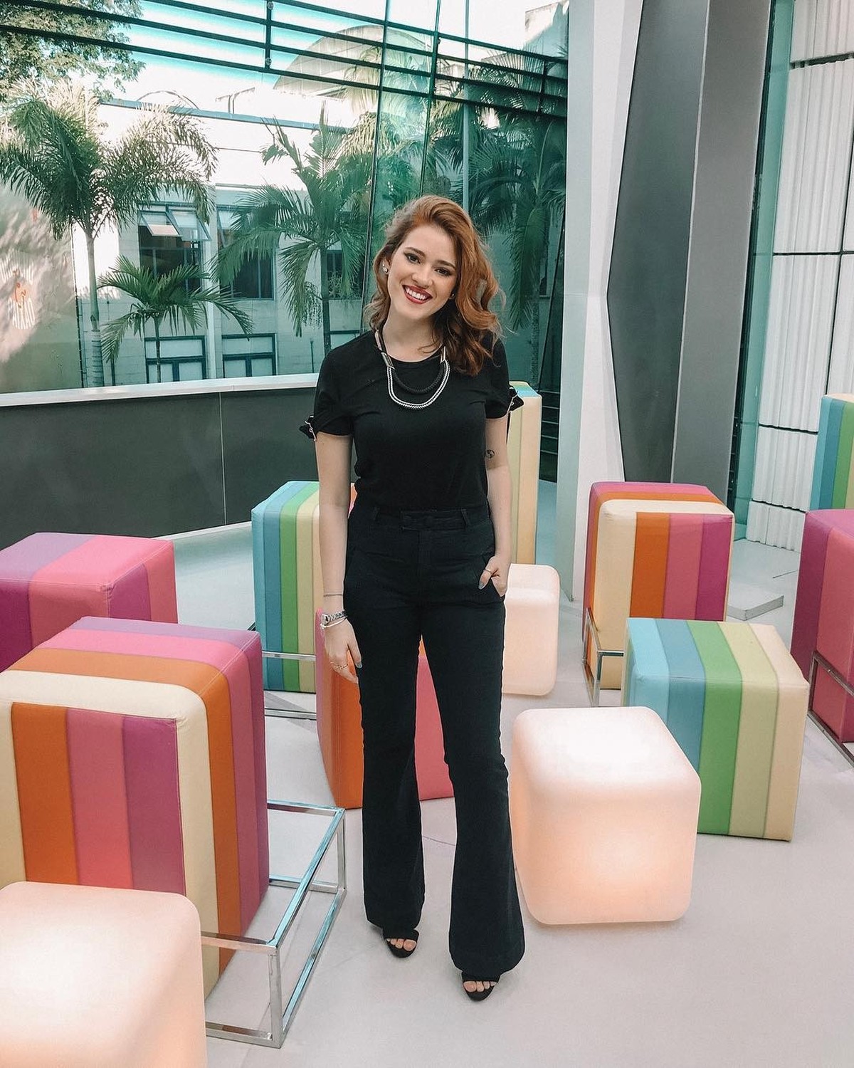 Ana Clara celebra estreia como repórter do Vídeo Show | Celebridades ...