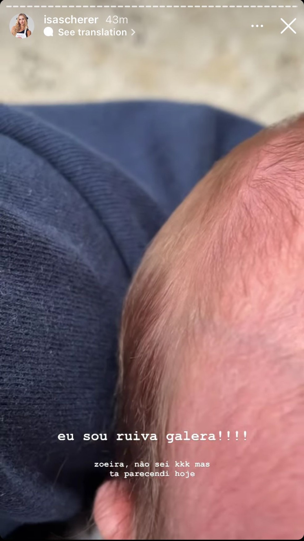 Isabella Scherer cai de amores ao tentar decifrar cor do cabelo da ...