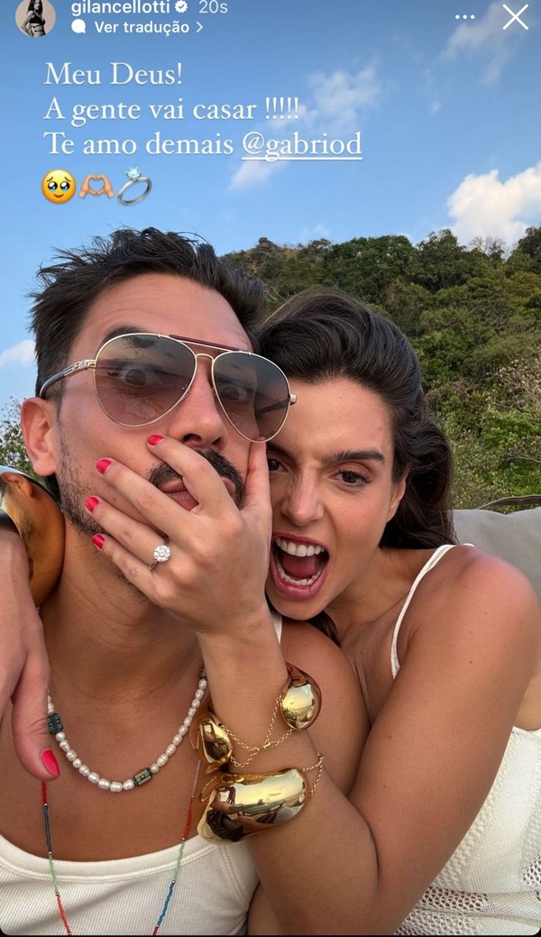 Giovanna Lancellotti fica noiva de Gabriel David na Tailândia: 'Nova etapa'